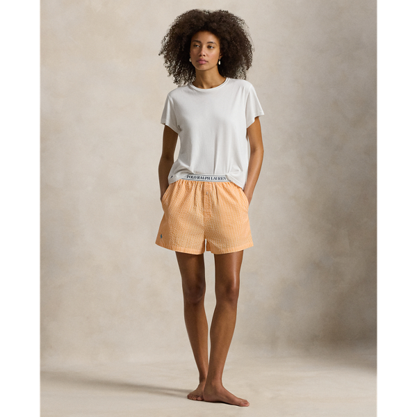 Cotton Seersucker Boxers for Women | Ralph Lauren® CO