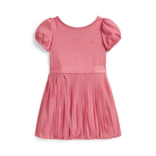 Pleated Stretch Ponte Dress