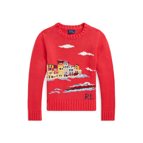 Riviera-Knit Crewneck Sweater