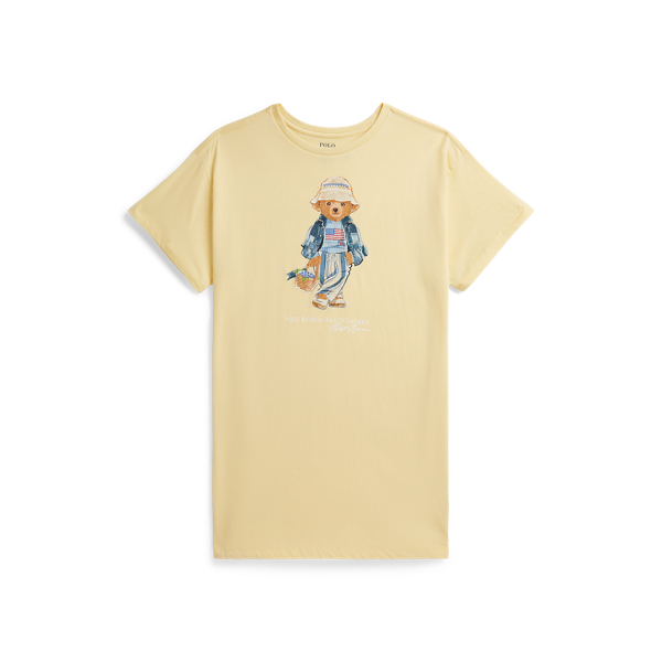 Polo Bear Cotton Jersey Dress