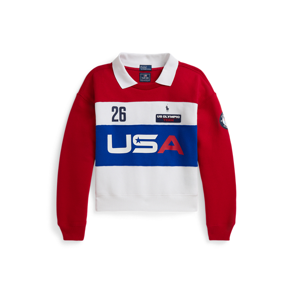 Team USA Fleece Collared Sweatshirt