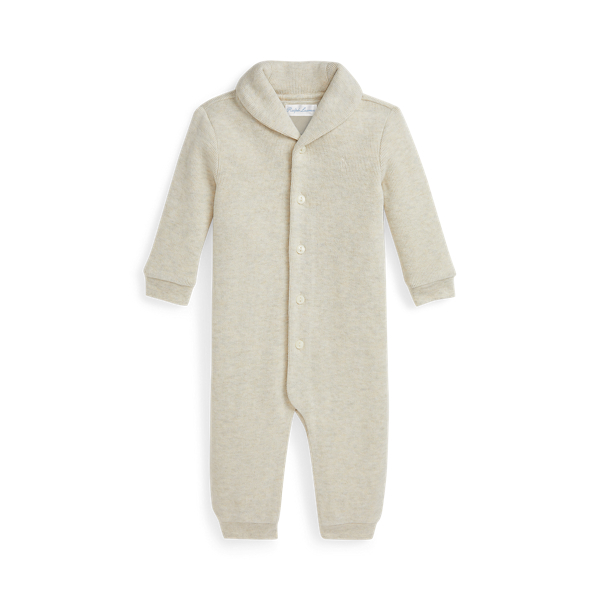 French-Rib Cotton Shawl Coverall