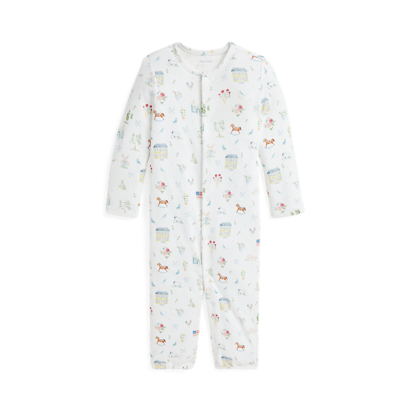RL Baby x Riley Sheehey Gown/Sleepsuit | Ralph Lauren® Australia