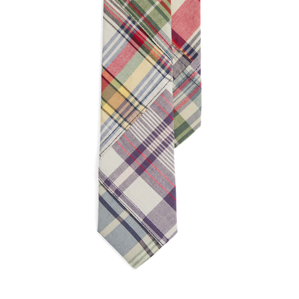 Patchwork Plaid Cotton Tie