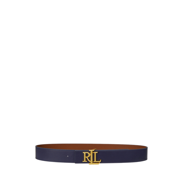 Logo Reversible Leather Wide Belt for Women | Ralph Lauren® UK