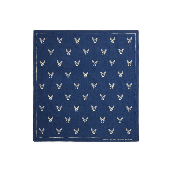 Winged-Logo Indigo Bandanna for Men | Ralph Lauren® IN