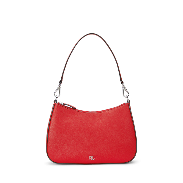 Danni medium leren tas met kruisarcering voor dames | Ralph Lauren® NL