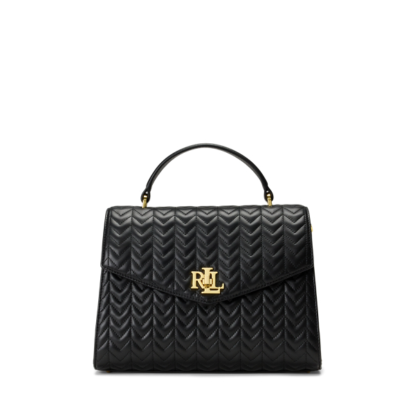 Bolso satchel Farrah mediano de piel para mujer | Ralph Lauren® ES