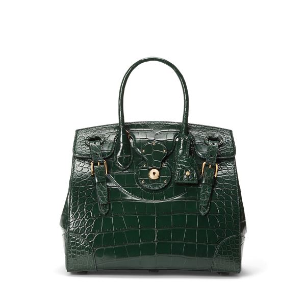 Alligatorleren Soft Ricky 33 tas voor dames | Ralph Lauren® NL