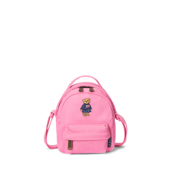 Polo Bear Mini Canvas Crossbody Backpack