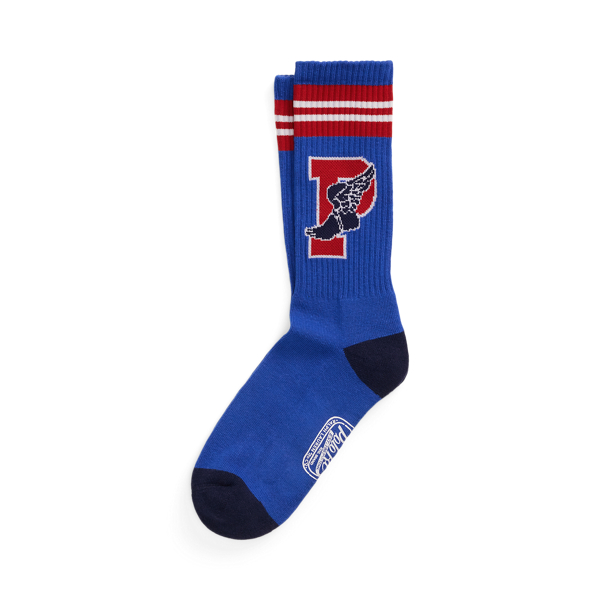 P-Wing Cotton-Blend Crew Socks