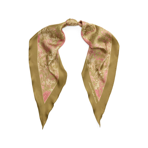 Floral Silk Twill Diamond Scarf for Women | Ralph Lauren® UK