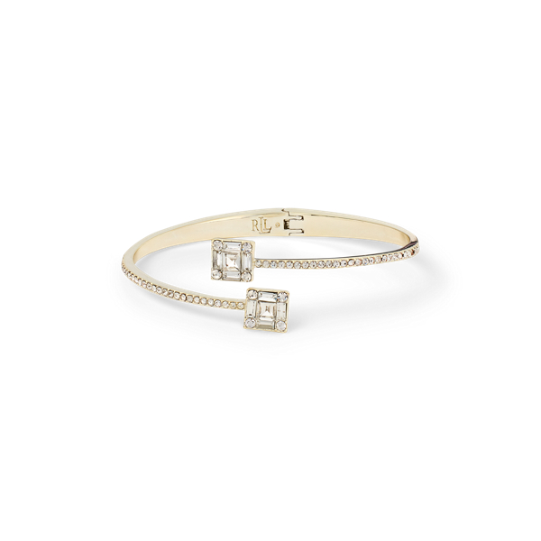 Pavé Silver-Plated Stone Hinge Bangle for Women | Ralph Lauren® UAE