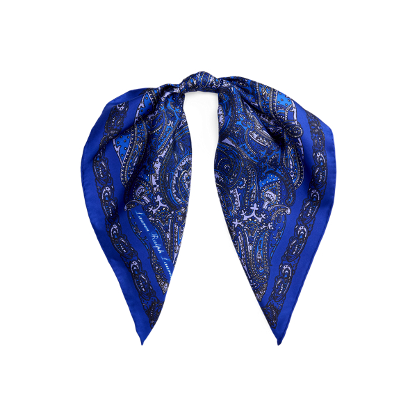 Paisley Sandwashed Silk Bandanna for Women | Ralph Lauren® UK