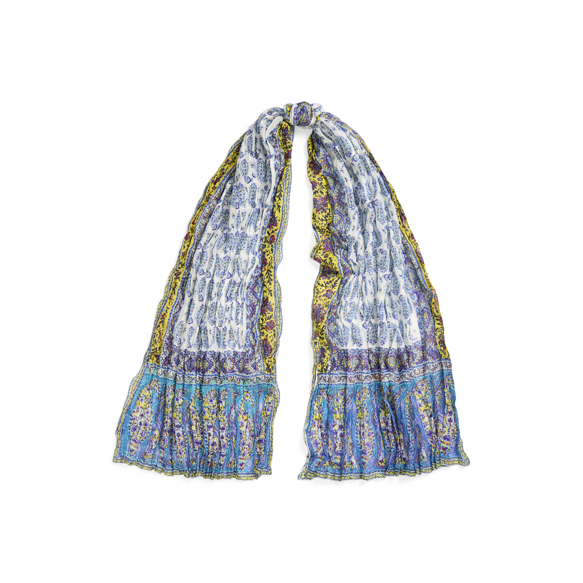 Paisley Cotton-Silk Scarf