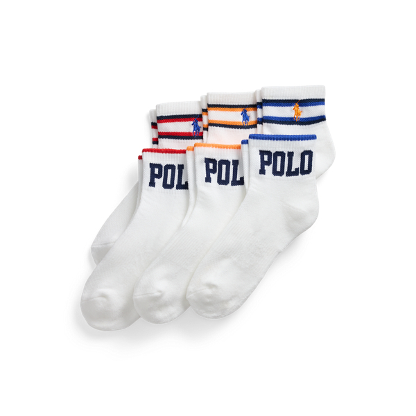 Logo Quarter-Crew Sock 6-Pack for Women | Ralph Lauren® UK