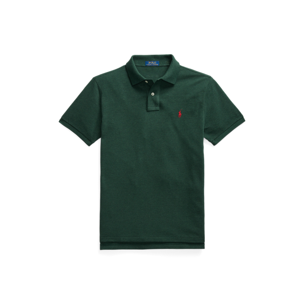 Camisa Polo de malha Slim Fit para homen | Ralph Lauren® PT