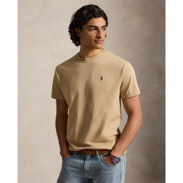 Custom Slim Fit Jersey Crewneck T-Shirt for Men | Ralph Lauren® UK