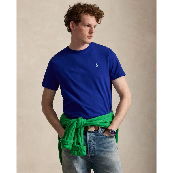 Custom Slim Fit Jersey Crewneck T-Shirt for Men | Ralph Lauren® UK