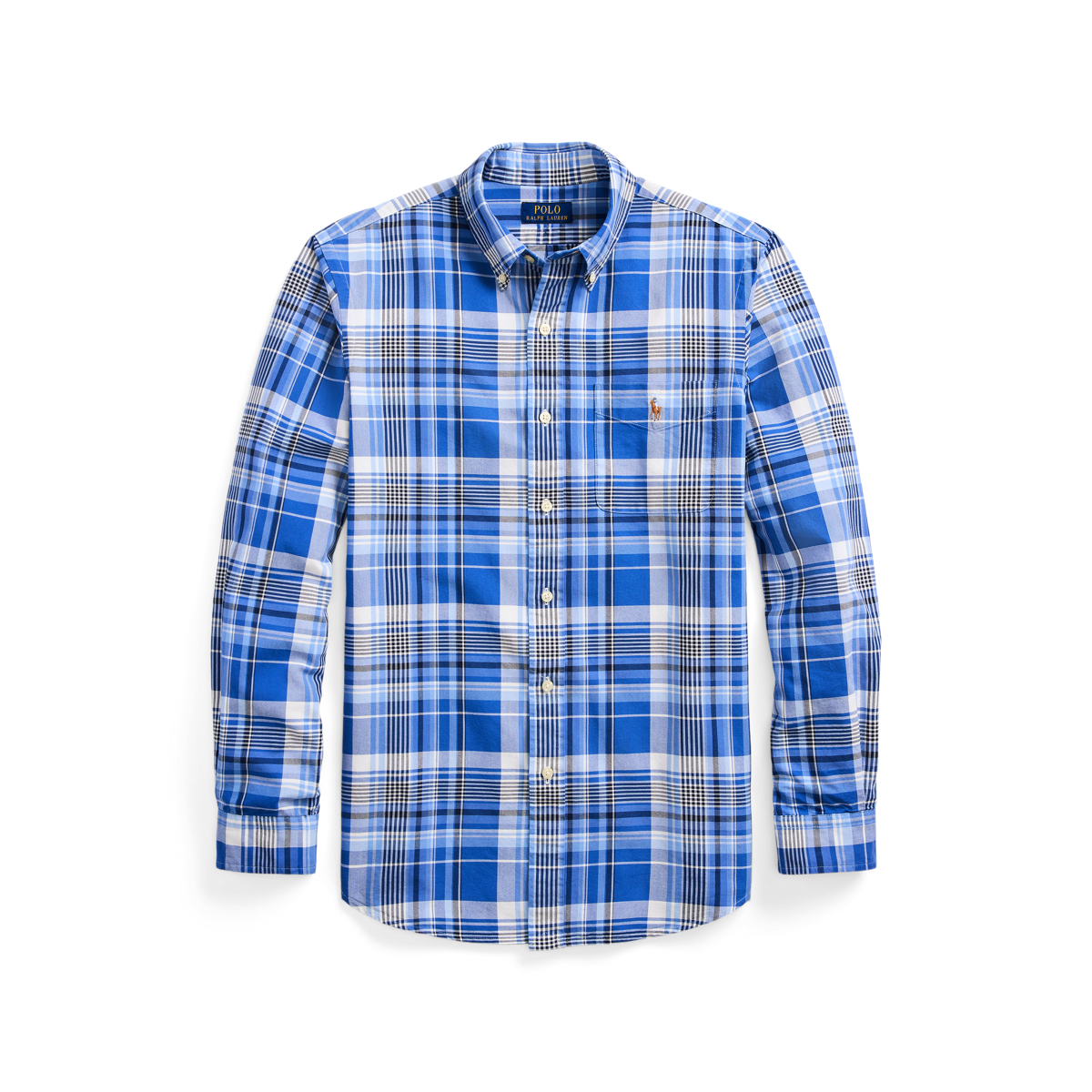 Classic Fit Plaid Oxford Shirt