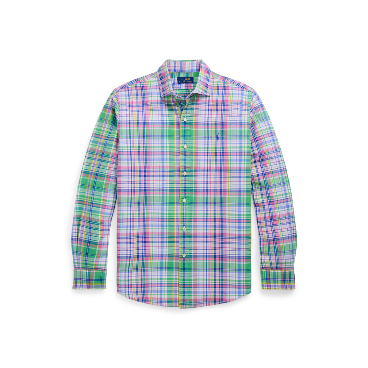 Classic Fit Plaid Oxford Shirt