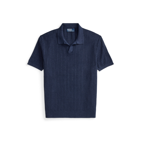 Leinenpullover mit Johnny-Kragen für Herren | Ralph Lauren® DE