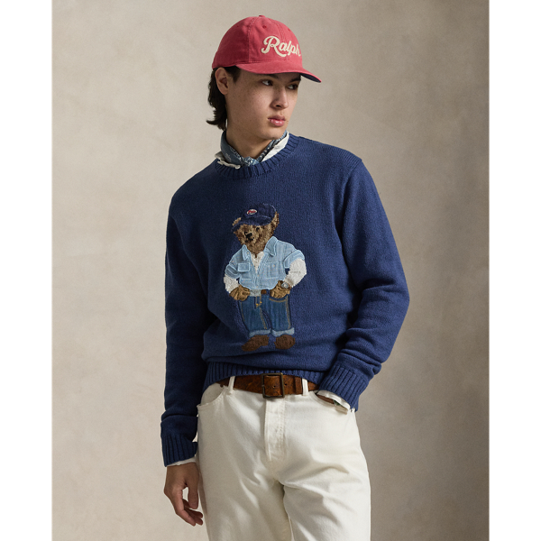 Polo Bear Linen-Cotton Sweater