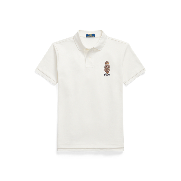 Custom slim fit Polo-shirt met Polo Bear voor heren | Ralph Lauren® NL
