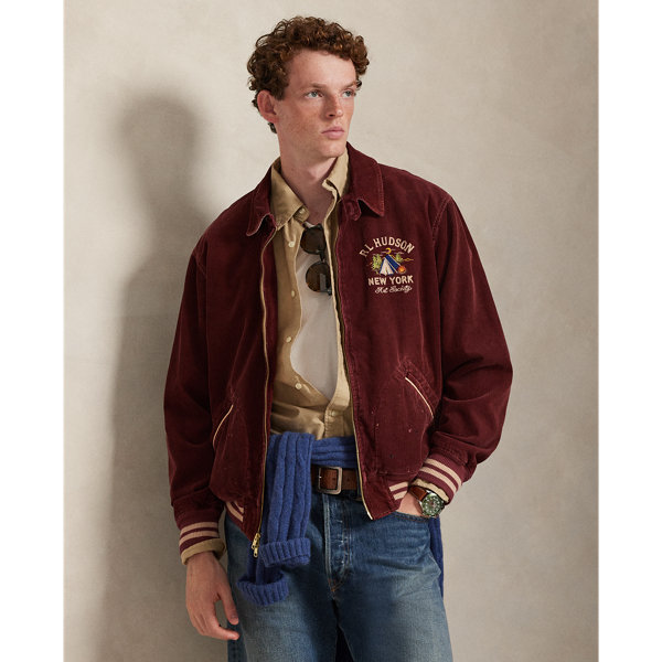 Corduroy Graphic Track Jacket