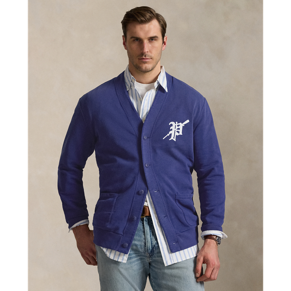 Rowing-Patch Fleece Cardigan