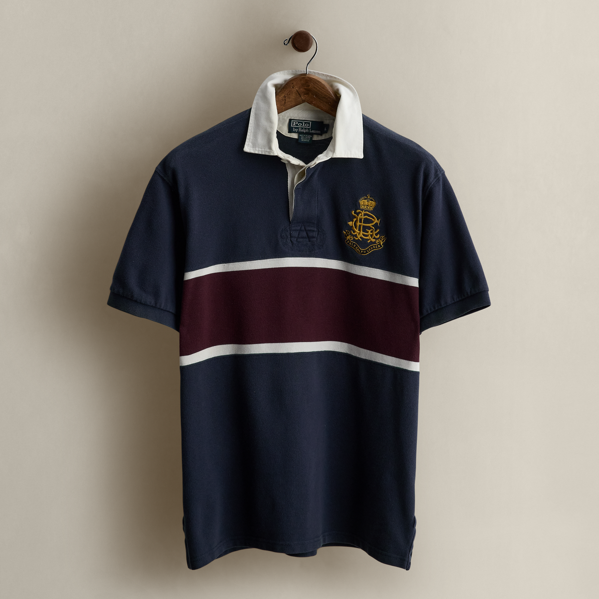c. 2014 Crest Rugby Polo Shirt - Size L