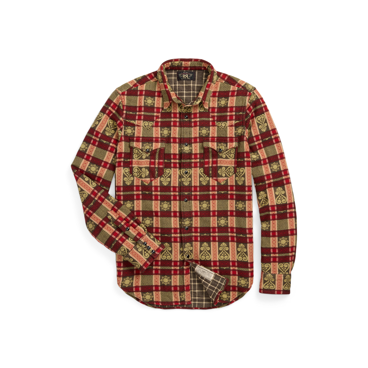 Slim Fit Double Cloth Western Shirt