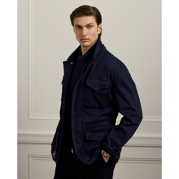 Stretch Twill Hooded Field Jacket | Ralph Lauren® Australia
