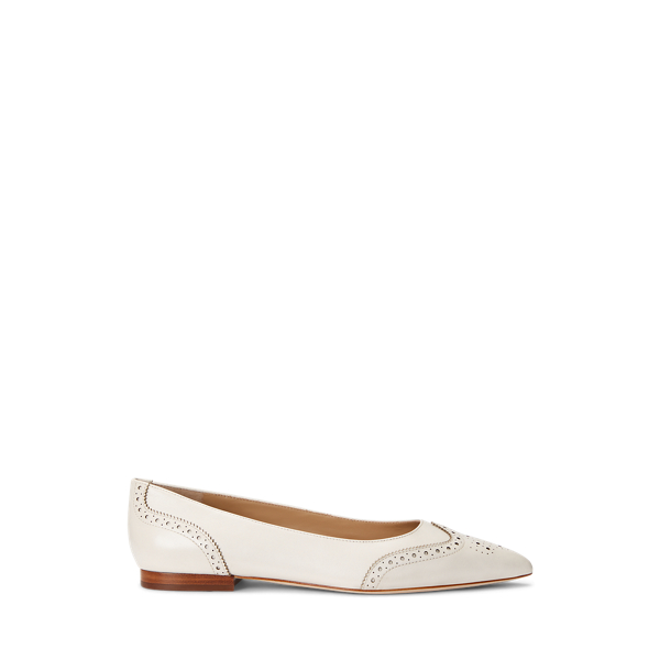 Loraine Nappa Leather Ballet Flat for Women | Ralph Lauren® UK