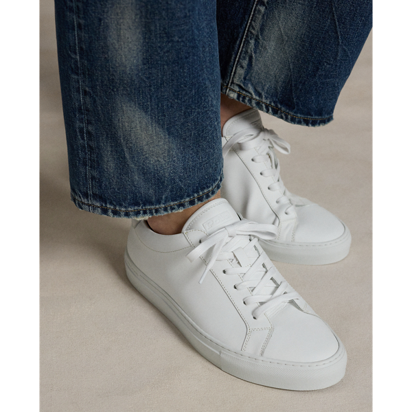 Jermain Leather Trainer for Men | Ralph Lauren® IL