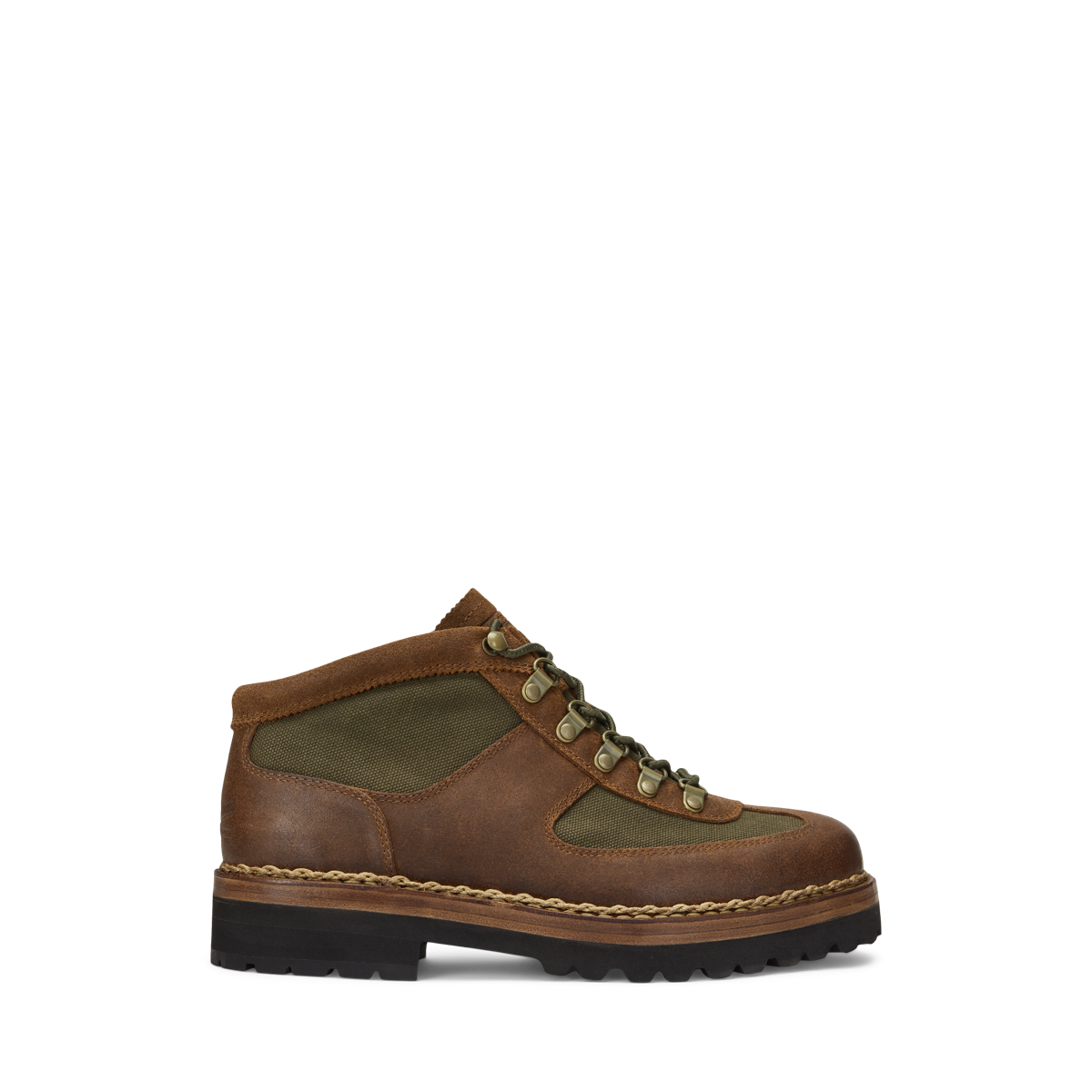 Alpine Suede & Canvas Trail Boot